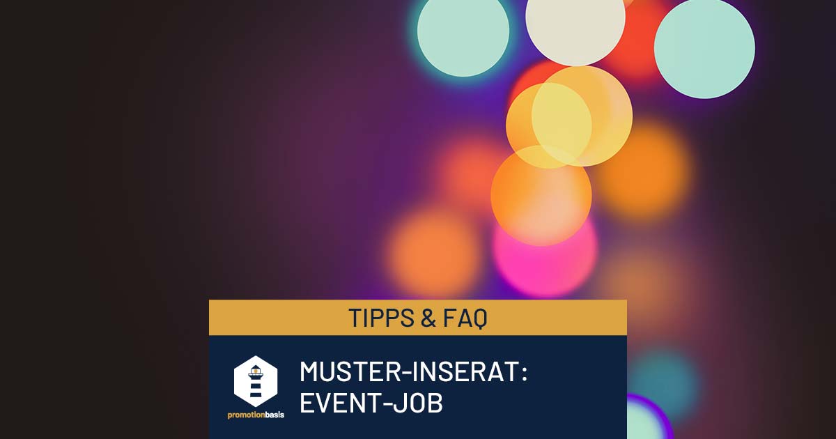 Muster-Inserat: Event-Job | Promotionbasis