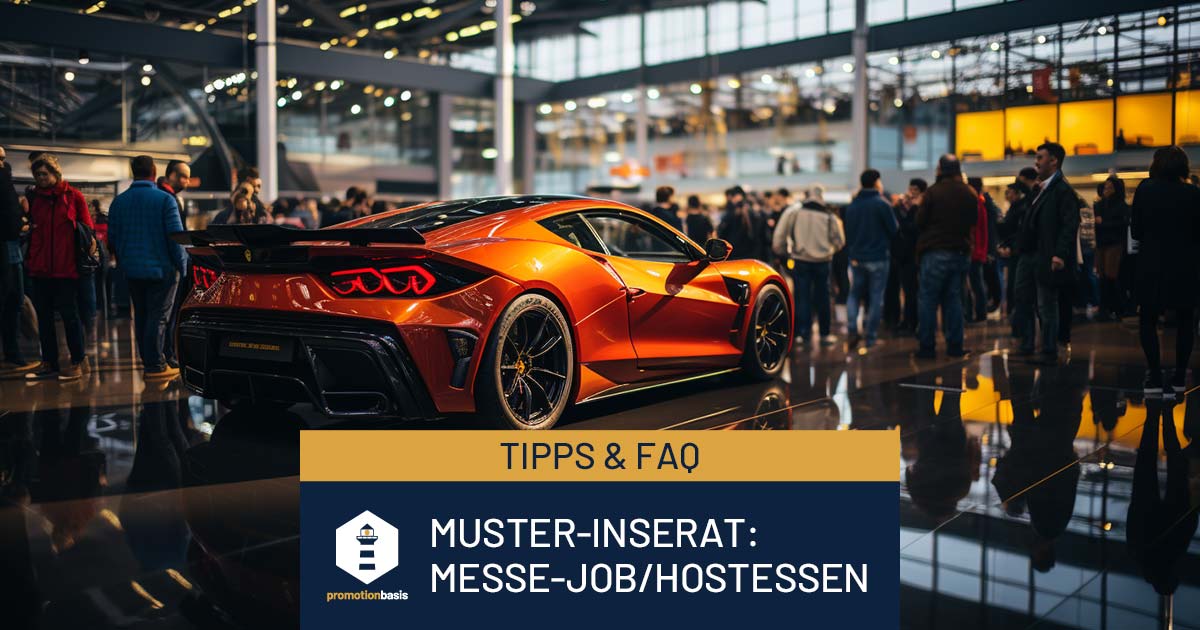 Muster-Inserat: Messe-Job/Hostessen | Promotionbasis
