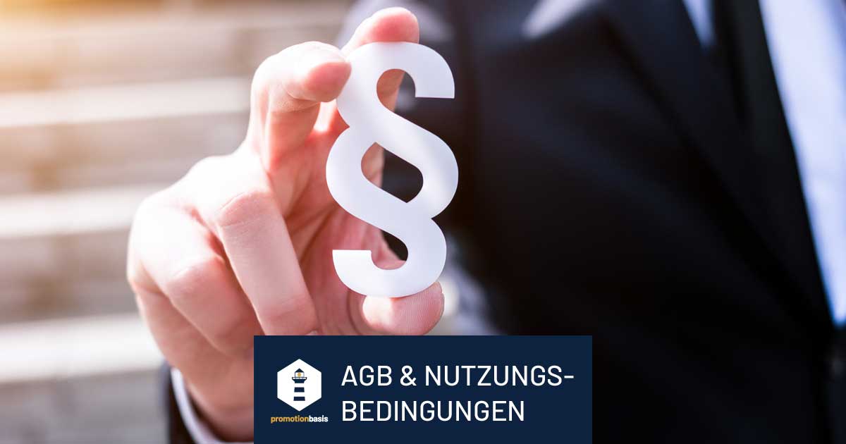 Allgemeine Geschäftsbedingungen (AGB) | Promotionbasis