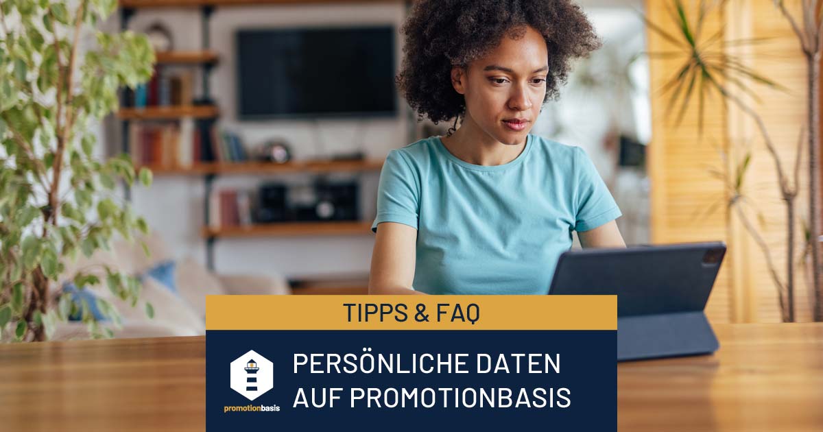Persönliche Daten speichern | Promotionbasis